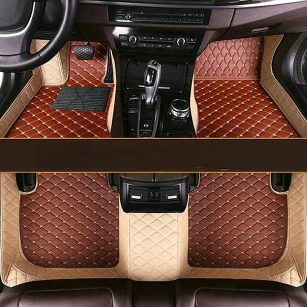 商品名NYMCAR Custom Luxury Floor Car Floor Mats for Dodge Chrysler Jeep Cadillac Ford All Models 2005-2023 (Beige and Brown...