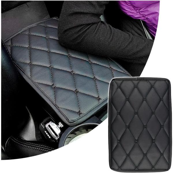 商品名Aokdom 快適なPUレザー製 車用アームレストクッション 肘と前腕の圧力を緩和 完全保護 アームレストシートボックス 車 トラック SUV ユニバーサルカーインテリアアクセサリー (ブラック)Aokdom Comfortable ...