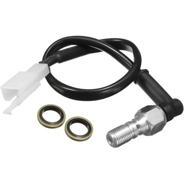 商品名Brake Light Switch for Motorcycle, Hydraulic Brake Pressure Switch, Universal Rear Brake Stop Light Switch, Banjo Bol...