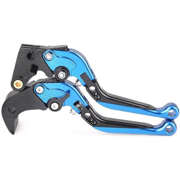 商品名AL-mart Motorcycle Adjustable Folding Extendable Brake &amp; Clutch Levers Set Compatible with B-MW G650 Sertao 2010-...