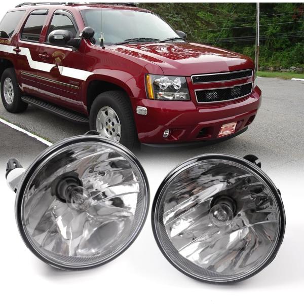 商品名GRAND ORANGE Front Bumper Fog Lights Compatible with 2007-2014 GMC Acadia Yukon Pontiac G8 G6 /Chevy Camaro Suburban ...