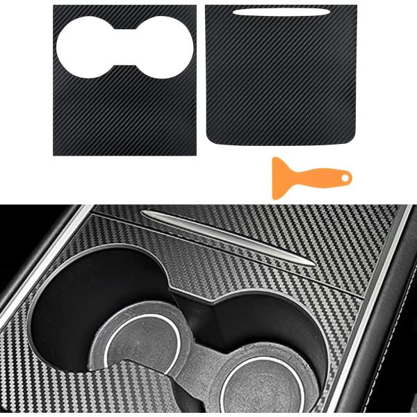商品名DS. DISTINCTIVE STYLE Model 3 Center Console Wrap Also Compatible with Tesla Model Y (2021-2023 Series) Carbon Fiber ...