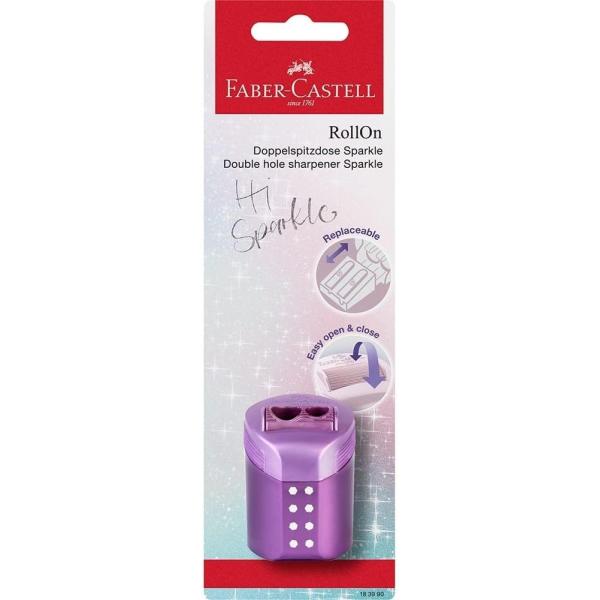 商品名Faber-Castell Double Hole Sharpener RollOn Sparkle, Blister Card of 1 - Assorted Coloursブランド：Faber-Castell商品サイズ：高さ：4 ...