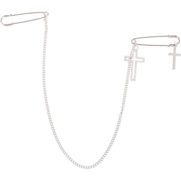 商品名FZZDP Pendant Chain Long Tassel Chain Brooch Silver Plated Pin Brooch Jewelry Accessoriesブランド：商品サイズ：1pcs高さ：20 cm横幅：20...