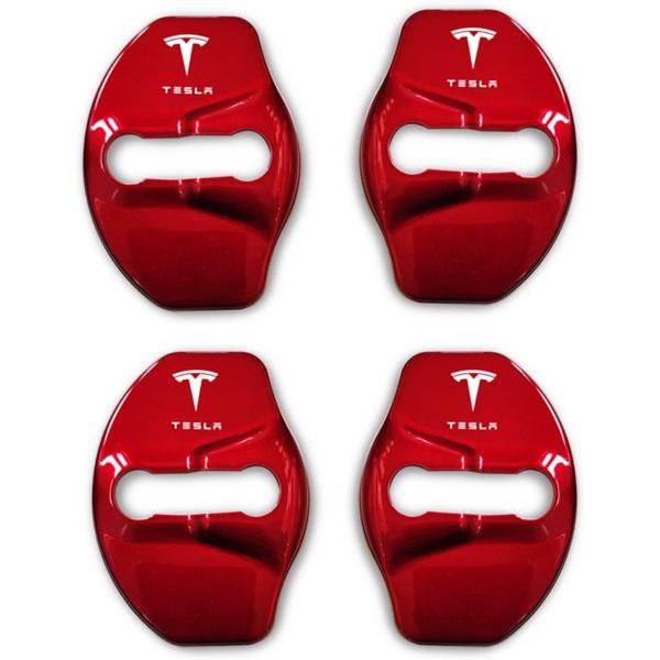 商品名YJMOTOR Fit 2016-2023 Tesla Model 3 Car Door Lock Cover Protector for Model Y Door Stopper Cover with Stainless Steel...