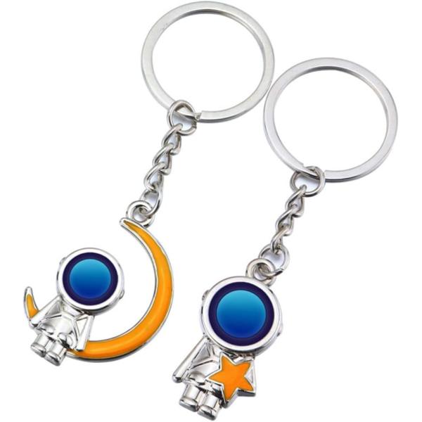 商品名USHOBE Couples Gifts Astronaut Keychain Spaceman Pendant Keychain Cute Keychains Pendant Car Keychains Wallet Gift As...