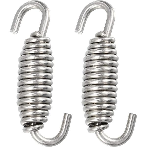 商品名X AUTOHAUX 2 Pcs Motorcycles Universal Exhaust Pipe Spring 54mm 2.13"" Stainless Steel Exhaust Pipe Spring Hook Modif...