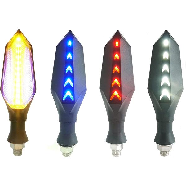 商品名Motorcycle Led Turn Signal Lights Universal Front Rear DC 48v 52v 60v 72v Blinkers Flasher Indicator Light Turning Bu...