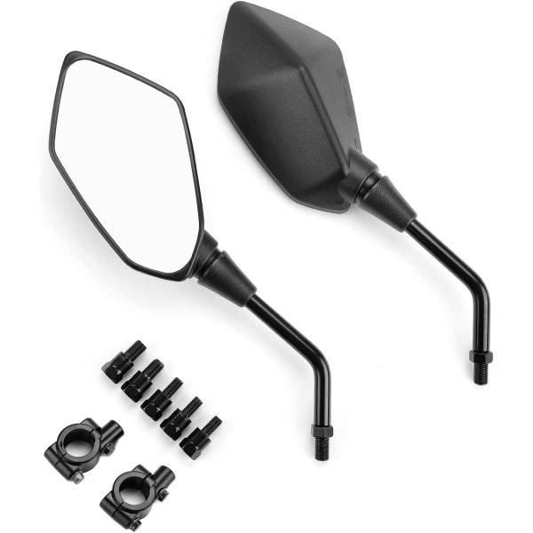 商品名KEMIMOTO Universal Motorcycle Mirrors, Convex Handlebar Rear View Side Mirror with M8 M10 Bolt, Compatible with Bike,...