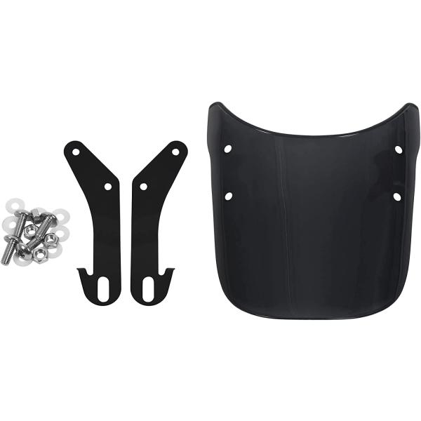 商品名Jaquiain Motorcycle Windshields,Headlight Fairing Universal Windscreen W/Mount Bracket Fit 5 to 7inch Round Headlight...