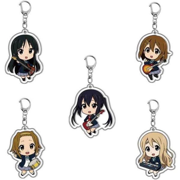 商品名Acrylic Keychain 5Pcs for K-ON Yui Hirasawa Mio Akiyama Azusa Nakano Tsumugi Kotobuki Ritsu Tainaka Keyrings Accessor...