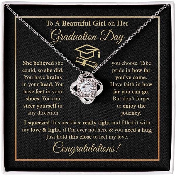 商品名To My Daughter 卒業ギフト So Proud Of You 彼女への卒業ネックレス 大学卒業祝い 高校 シニア卒業祝い 母と父から娘への贈り物, キュービックジルコニア, キュービックジルコニアTo My Daughte...