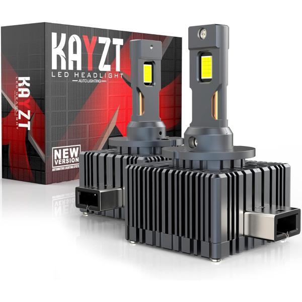 商品名KAYZT D1S D1R D1C LEDヘッドライトバルブ 20000ルーメン 明るさ600% 120W ハイパワー 6500K クールホワイト 非常に明るい変換キット 2個入りKAYZT D1S D1R D1C LED Fog B...