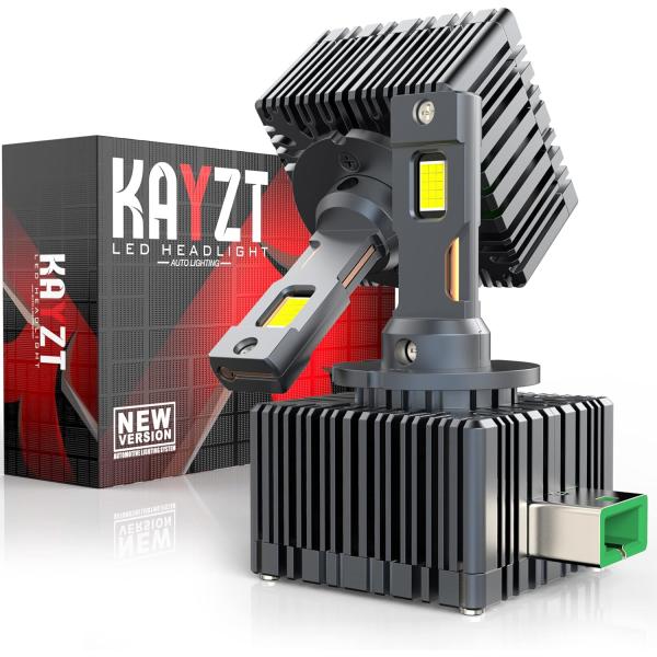 商品名KAYZT D3S D3R LEDヘッドライトバルブ 20000ルーメン 明るさ600% 120W ハイパワー 6500K クールホワイト 非常に明るい変換キット 2個入りKAYZT D3S D3R LED Fog Bulbs 200...
