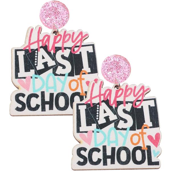 商品名Didiseaon レディース イヤリング 女の子 プレゼント 1ペア 卒業ギフト イヤーペンダント Happy Last Day 学校の文字 イヤードロップ 素敵な耳飾り 大学卒業ギフト レディースギフト ガールズイヤリングDidi...