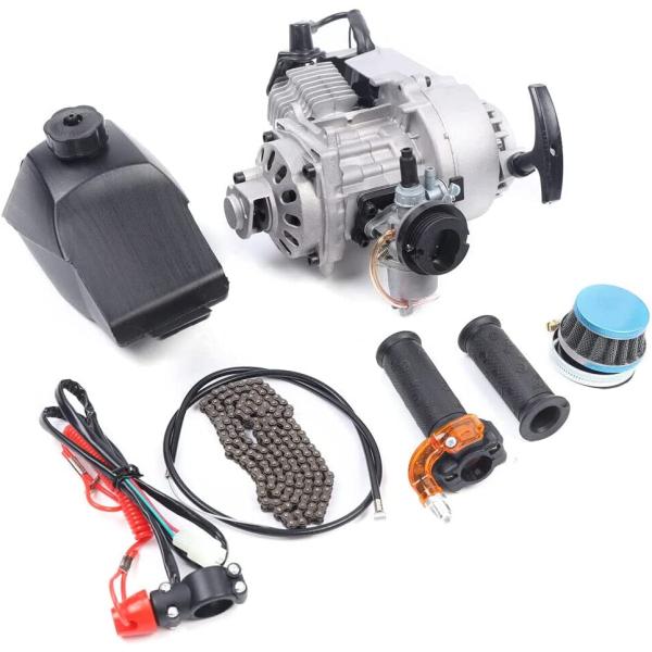 商品名2 Stroke 49cc Pull Start Engine Motor Kit Fits Mini Pocket Dirt Bike Scooter ATV,Pull Start Engine Single Cylinder Mo...
