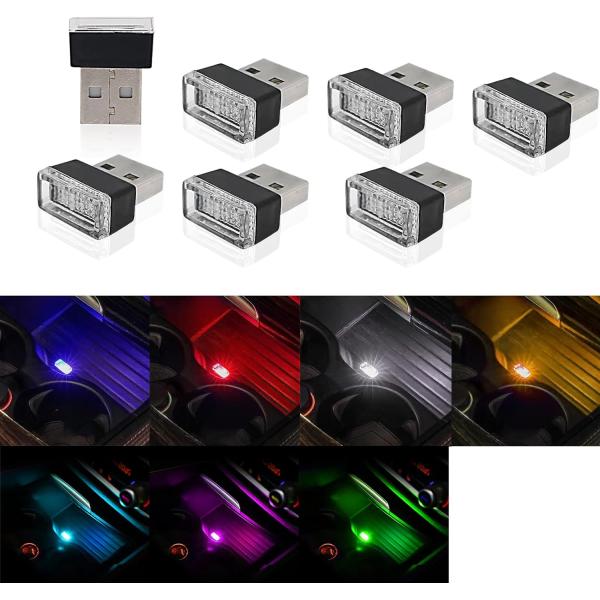 商品名Sodcay 7個 USB LED 雰囲気ライト ミニ USB ライト インテリア アンビエント照明キット オートインテリア LEDライト 装飾 ユニバーサル (マルチカラー)Sodcay 7 PCS USB LED Atmosphe...