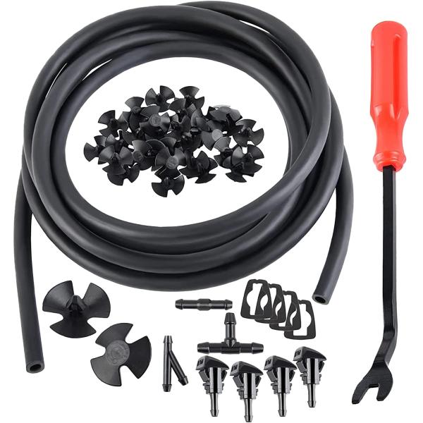 商品名Sodcay 42 In 1 Front Windshield Washer Nozzles Kit, Windshield Washer Hose Kit OEM #4805742AB 5116079AA Fluid Hose Co...