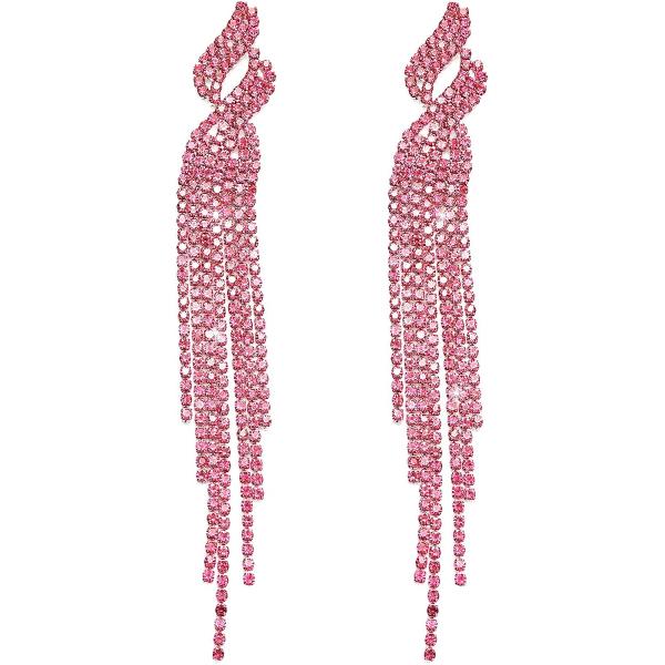 商品名Supra Diamanto ロングタッセルダングルドロップイヤリング レディース ガールズ ファッションパンクイヤリング 鉄合金 低刺激性イヤリング 誕生日パーティー クリスマスジュエリーギフト, 鉄合金, ラインストーンSupra...