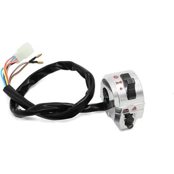 商品名Handlebar Switch 22mm 7/8"" Universal Motorcycle Handle Bar Left Right Switches Indicator Horn Turn Signal Control fo...