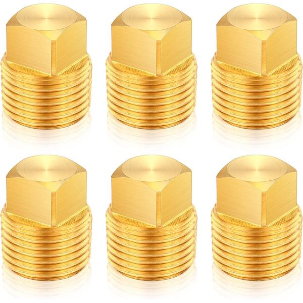 商品名Lounsweer フレアチューブ継手 真鍮排水プラグ ボート排水プラグキット ボート船体スペアガーボードアクセサリー 6個Lounsweer 6 Pcs 1/2"" NPT Boat Plugs Solid Brass Drain ...