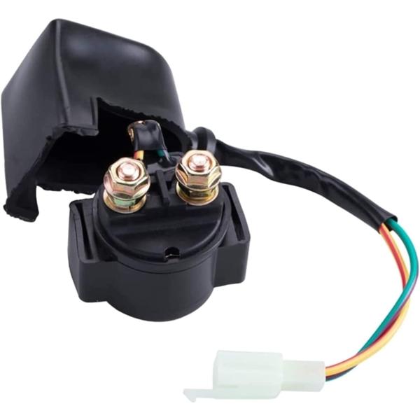 商品名E5BE Motorcycle Parts Starter Solenoid Relay Quality Metal &amp; Plastic Made Compatible w/ 4-Stroke GY6 Engine 50cc ...
