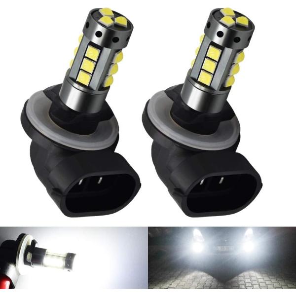 商品名BUKERME AC/DC 9-36V 881 889 862 LED Fog Light Bulbs White Super Bright 1500 Lumens 15-SMD 3030 Chips with Lens LED La...