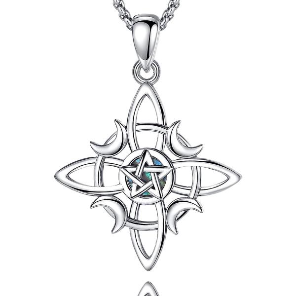 商品名CELESTIA Nudo de Bruja Plata 925 Original Witch Jewelry Celtic for Women Gifts for Wiccan Witches Knot Sterling Silve...