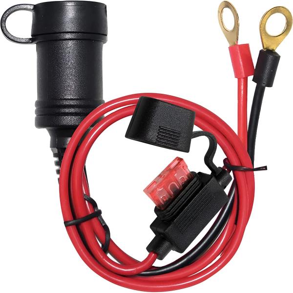 商品名YAKEFLY 3FT/6FT Cigarette Lighter Socket to Ring Terminal Cable,Eyelet Terminal to Female Cigarette Lighter Socket 12...