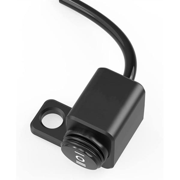 商品名Handlebar Switch IP68 Modified Motorcycle Aluminum Alloy Rearview Mirror Headlight Spotlight Double Flashing Steering...