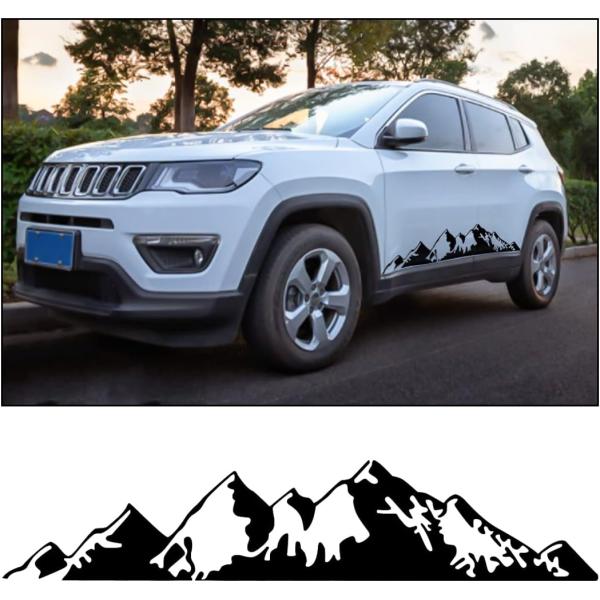 商品名AUCELI Forest and Mountain Car Body Stickers, Car Side Body Stickers Self-Adhesive Mountain Range and Pine Tree Scene...