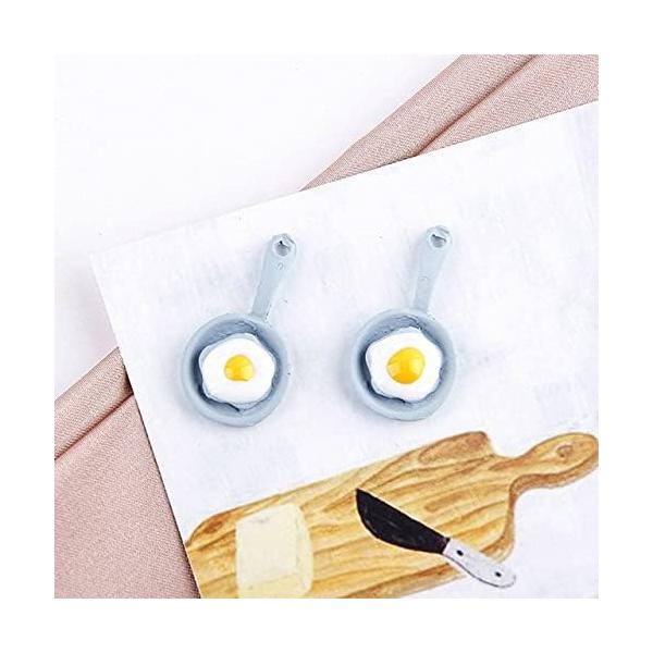 商品名FELIXTA 10pcs Enamel Alloy Pan With Eggs Charms For Bracelet Anklet Necklace Omelette In Mini Saucepan Pendant DIY Je...