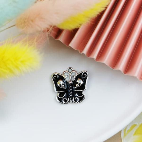 商品名FELIXTA 10pcs Halloween Skeleton Butterfly Enamel Charms White K Metal Pendants Fit Jewelry Accessory Earrings Neckla...