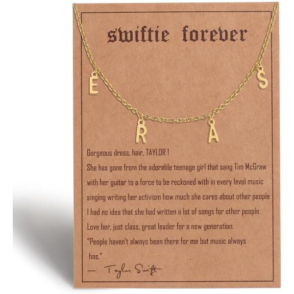 商品名NONTAI Gold ERAS Necklace Taylor Inspired Necklace for Women, SWIFTIE Outfit Jewelry Taylor Choker Necklace For Eras ...
