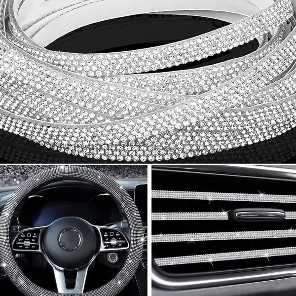 商品名Jerbor Bling Car Trim Self Adhesive Bling Car Interior Exterior Accessories Car Accessories for Women Car Dashboard D...