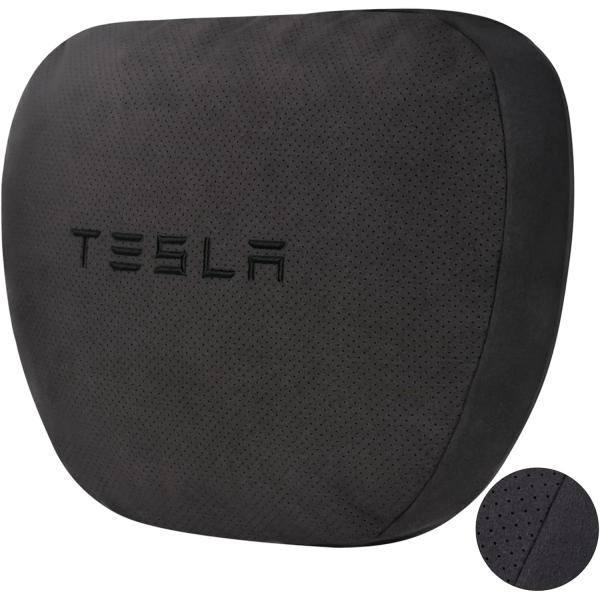 商品名ELENAT (テスラ) ヘッドレスト枕 豪華で快適なテスラネックピロー 車用ネックサポート Tesla Model 3 Y S Xアクセサリー ユニバーサルフィット 車用頸椎枕 旅行用 1個 (スタイル2 ブラック)ELENAT f...