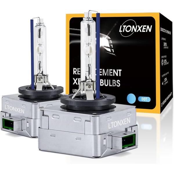 商品名LTONXEN D3S キセノン HIDヘッドライト電球 8000K 35W HIDヘッドライト交換用電球 高輝度 HIDバルブ 12V車用 OEMバージョンと完璧にマッチ-2個パックLTONXEN D3S Xenon HID Hea...