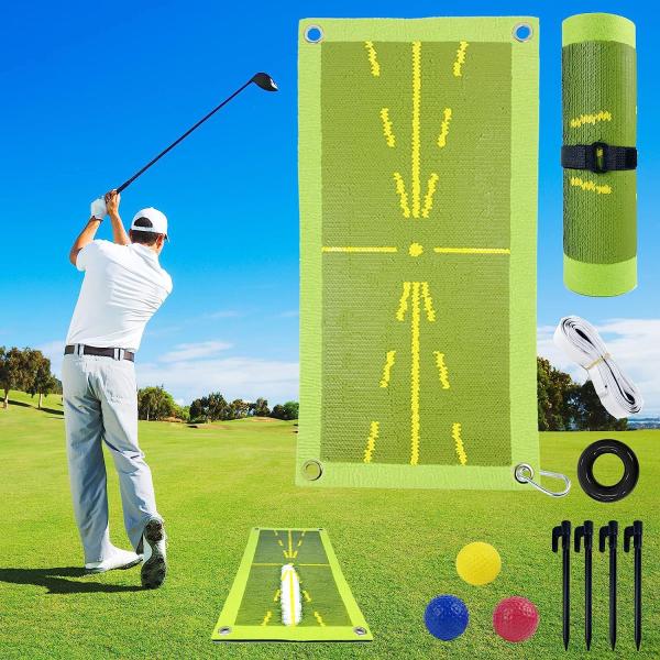商品名スイング検出用ゴルフトレーニングマット ゴルフトレーニング補助 パスフィードバック ゴルフ練習マット ゴルフマット 屋内での練習用 精密インパクト ゴルフトレーニング補助 メンズゴルフアクセサリーGolf Training Mat f...