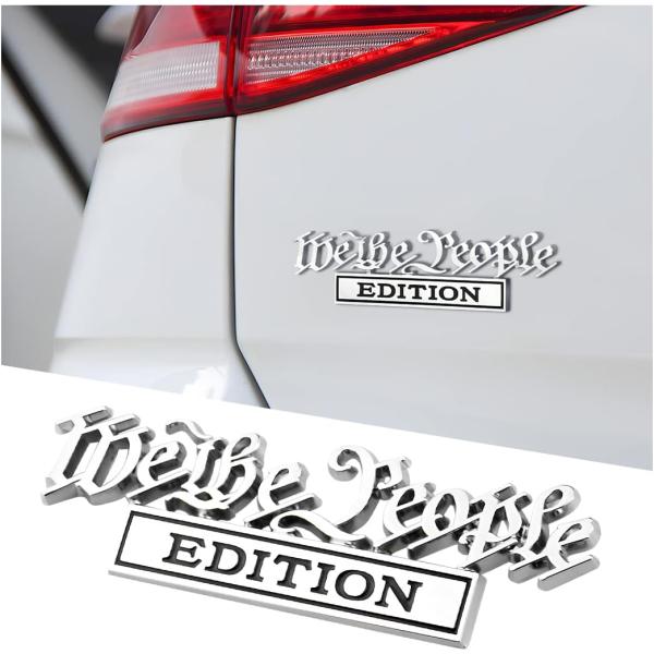 商品名AICEL Classic We The People Edition Emblems, 3D Full Metal Car Decals with Strong Adhesive, Personalized Decoration L...