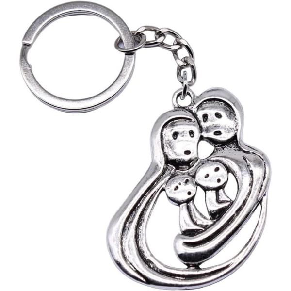商品名FZZDP Souvenirs Antique Silver Color 41x49mm A Lovely Family Pendant Keyring Accessoriesブランド：商品サイズ：1商品番号：色：As Shown素材...