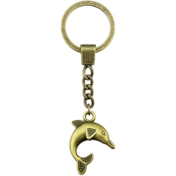 商品名FZZDP Woemn Men Keychain Antique Bronze Color 31mm 3D Dolphin Pendant Keyring Accessoriesブランド：商品サイズ：1商品番号：色：As Shown素...