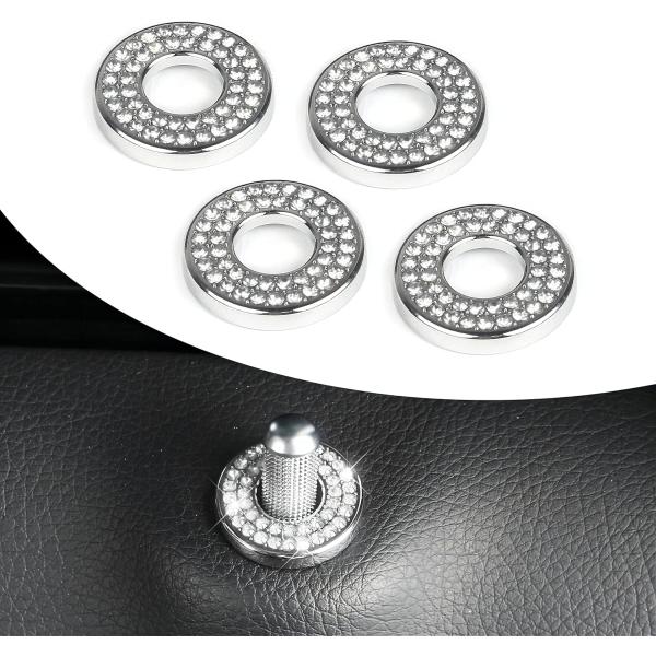 商品名cueclue 4 PCS Bling Car Door Lock Cover, Modified Door Lift Trim Cover, Compatible with Mercedes Benz E Class A Class...