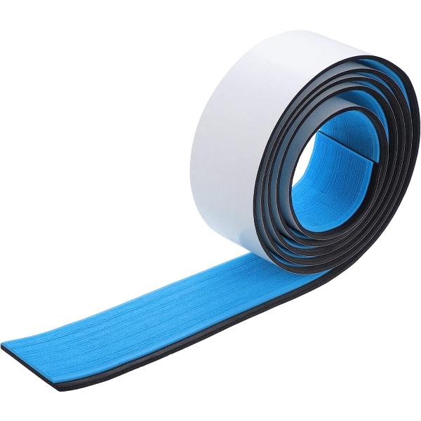 商品名X AUTOHAUX 78.74''x2.24'' EVA Faux Teak Decking Sheet Mat Non-Slip Self-Adhesive for Boat Yacht Marine Deck Pad RV Fl...
