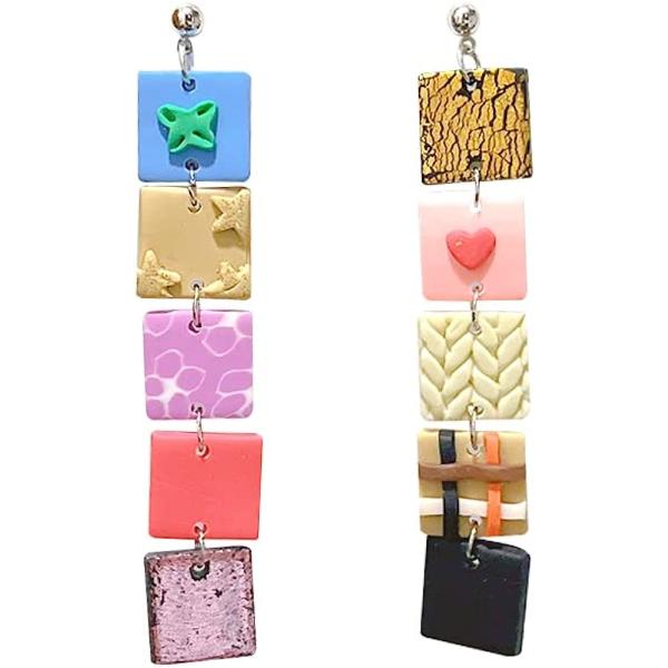 商品名ファン向けシンガーアルバムイヤリング レディース ファッションイヤリング ジュエリー ポリマークレイ製 テイラーエラス ツアーコンサートパーティー スイフティズ, ポリマー粘土, 宝石なしSinger Album Earrings f...