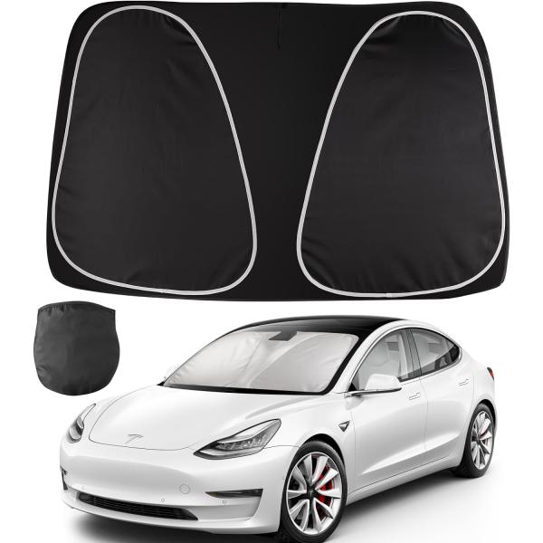 商品名UUMUBIU サンシェード 車のフロントガラス用 Tesla モデルY用Car Windshield Sun Shade for 2020-2023 Tesla Model Y Exclusively, Sunshade for C...