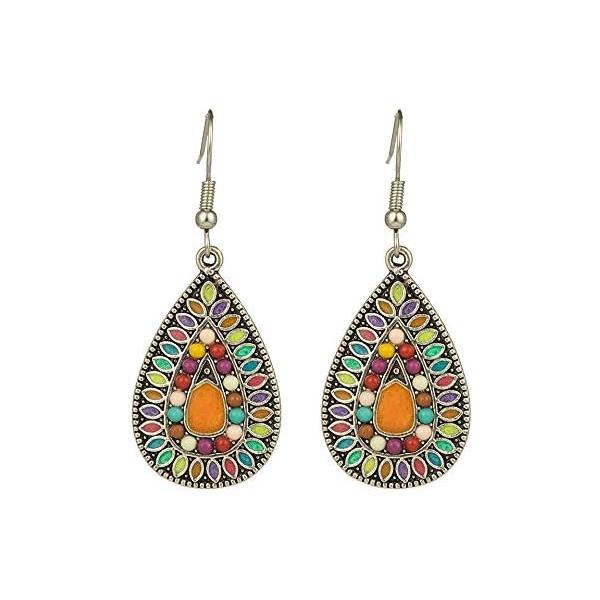 商品名Bohemian Ladies Earrings, Multi-Ethnic Hanging Earrings, Ladies Fashion, Gold Leaf Earrings, Jewelry Accessoriesブランド：...