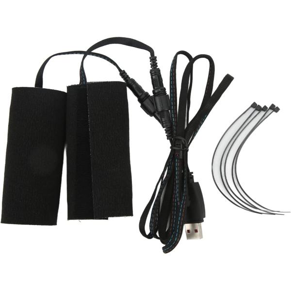 商品名2pcs Motorcycle Heated Grip Pads, Hook and Link Fixing IP67 Waterproof DC 5V USB Port Plug in Electric Heating Pad, U...