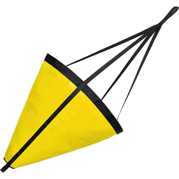 商品名BLUEWING 42"" Drift Sock Sea Anchor 3.5ft Yellow Parachute Drift Anchor Drift Sock 840D Nylon Sea Anchor Drogue for M...