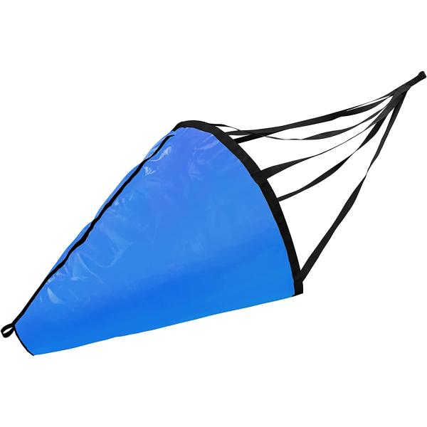商品名BLUEWING 62"" Drift Sock Sea Anchor 5.2ft Blue Parachute Drift Anchor Drift Sock 840D Nylon Sea Anchor Drogue for Mar...