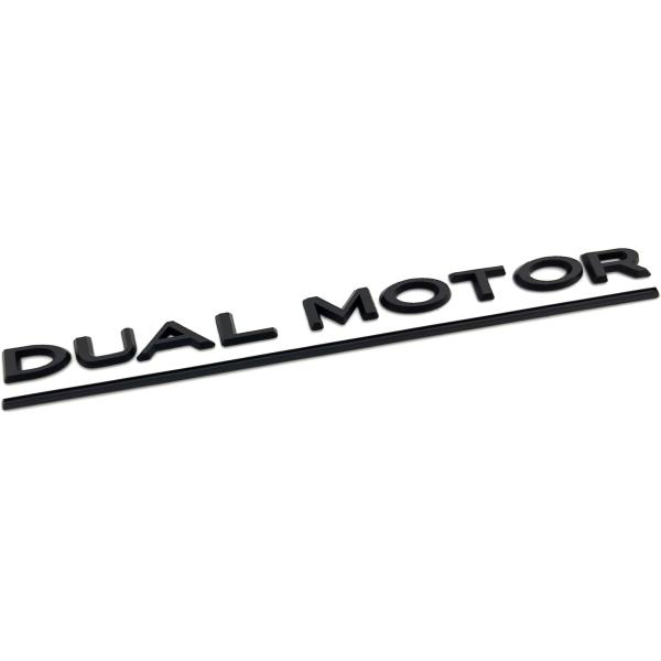 商品名Funce Model 3 Y Dual Motor Emblem Sticker Underlined Badge Letters Accessories Compatible with Tesla Model 3/Y/S/X (M...